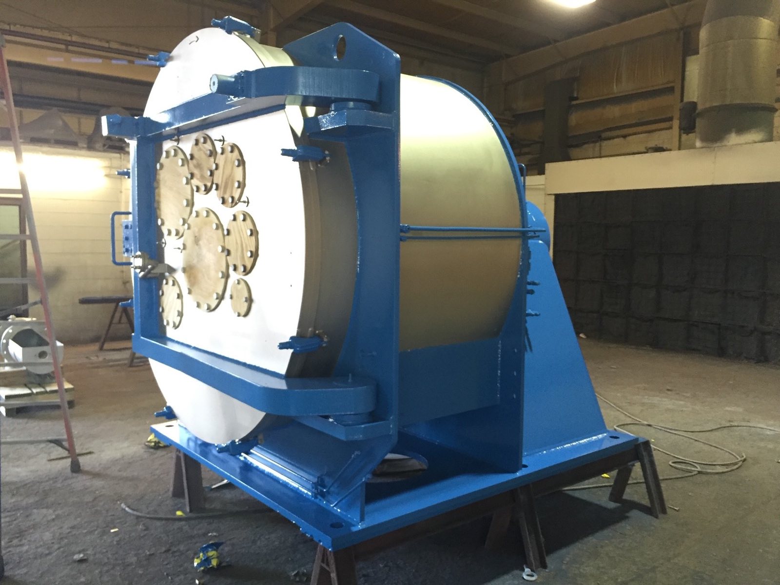 glass bead and painted machine - Hyblast Sand Blasting - Cincinnati, Ohio