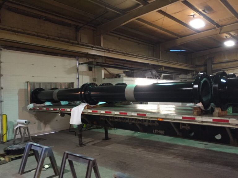 Industrial Coatings Painted Pipe Spools for delivery - Hyblast Sand ...