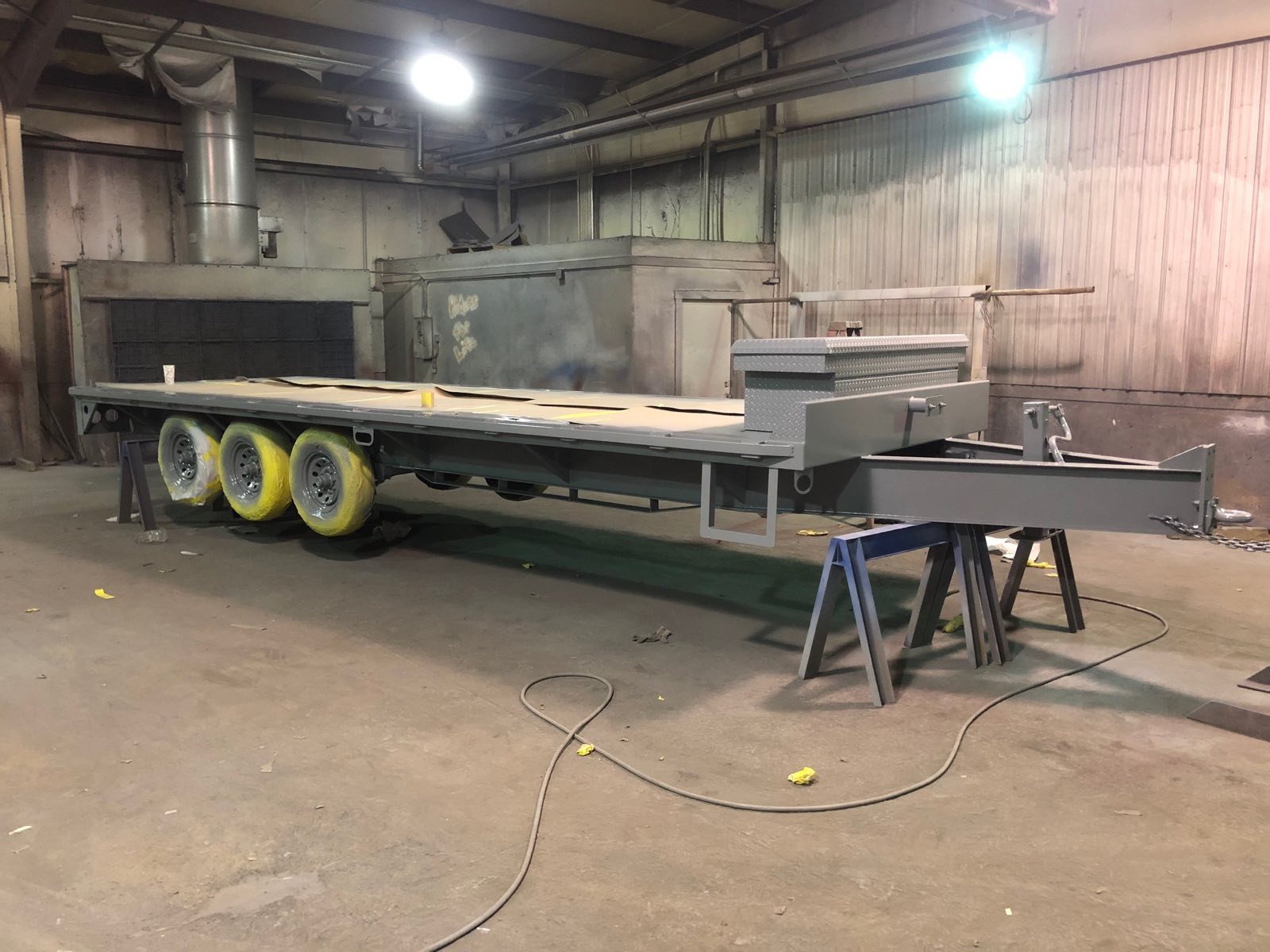 Industrial Coatings Primer Painted Trailer - Hyblast Sand Blasting ...