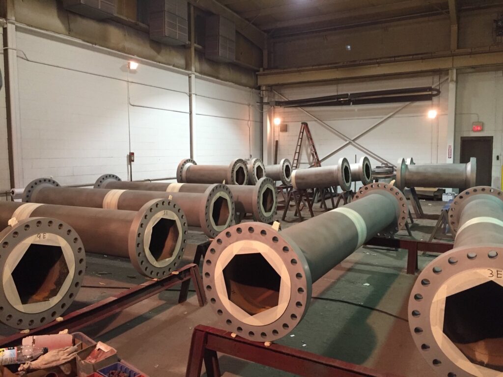 Sandblasted Pipe Spools Cincinnati - Hyblast Sand Blasting - Cincinnati ...
